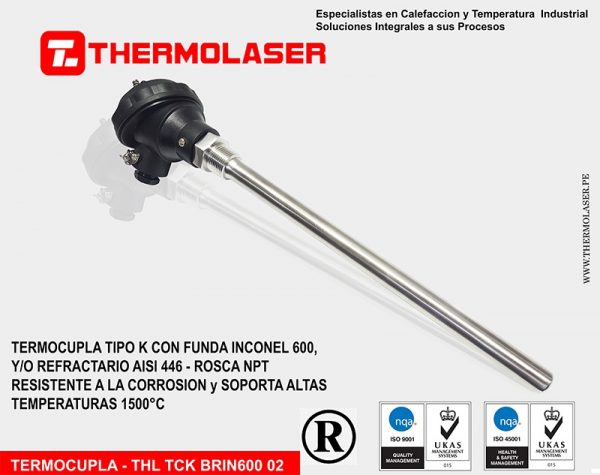 Termocupla – THERMOLASER – CORPORACIÓN RESISTENCIAS LÁSER